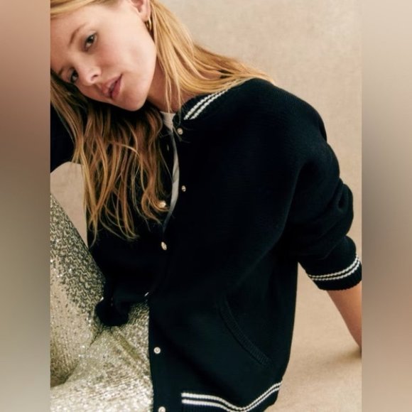 Sezane | Jackets & Coats | New Sezane Romie Merino Wool Cotton Jacket ...